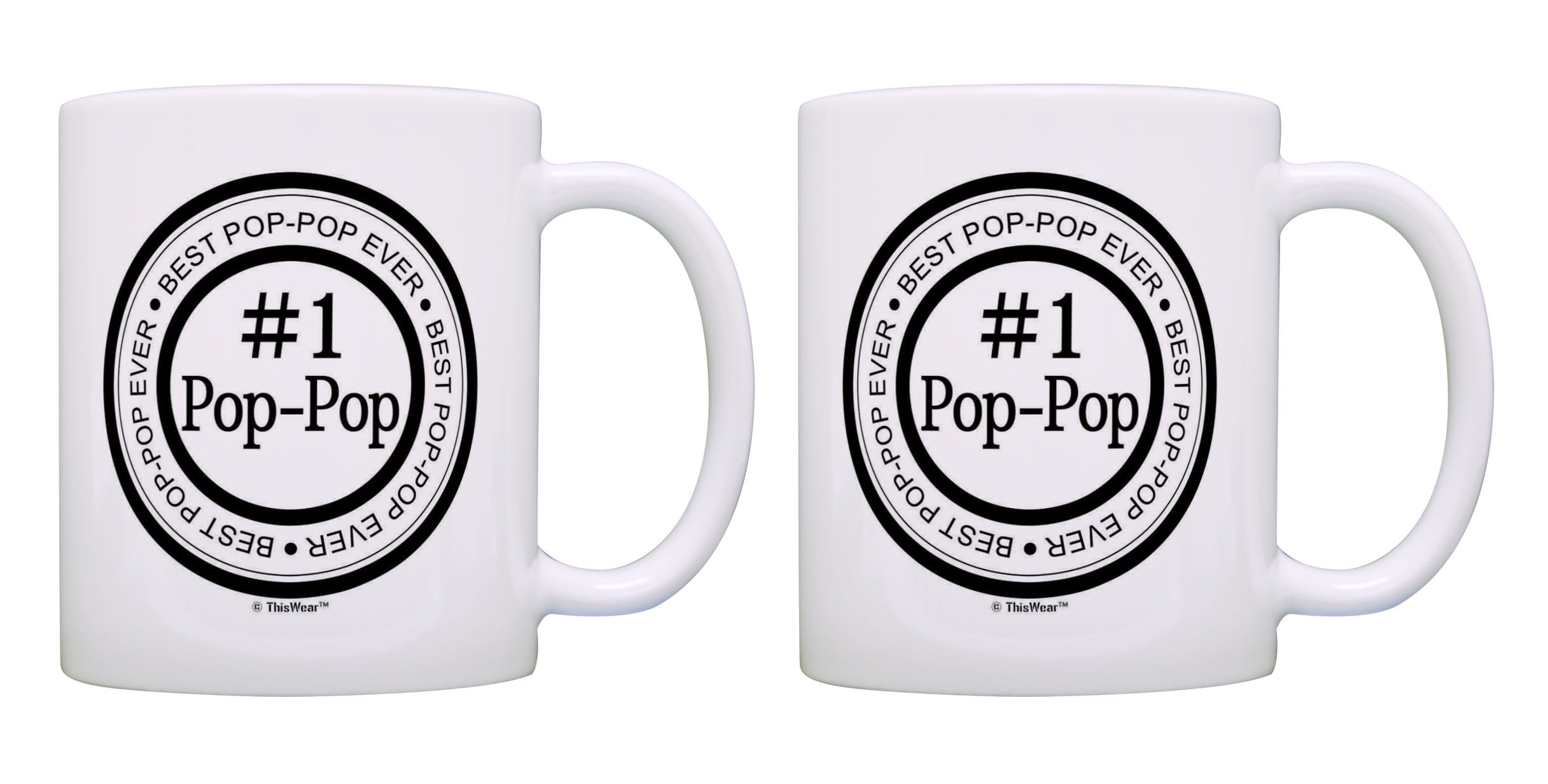 ThisWear Pop-Pop Fathers Day Mug Best Ever #1 Pop-Pop Mug for ...