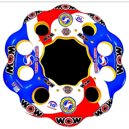 Wow World of Watersports Tube A Rama Floating Island 1 2 3 4 5 6 7 8 9 ...