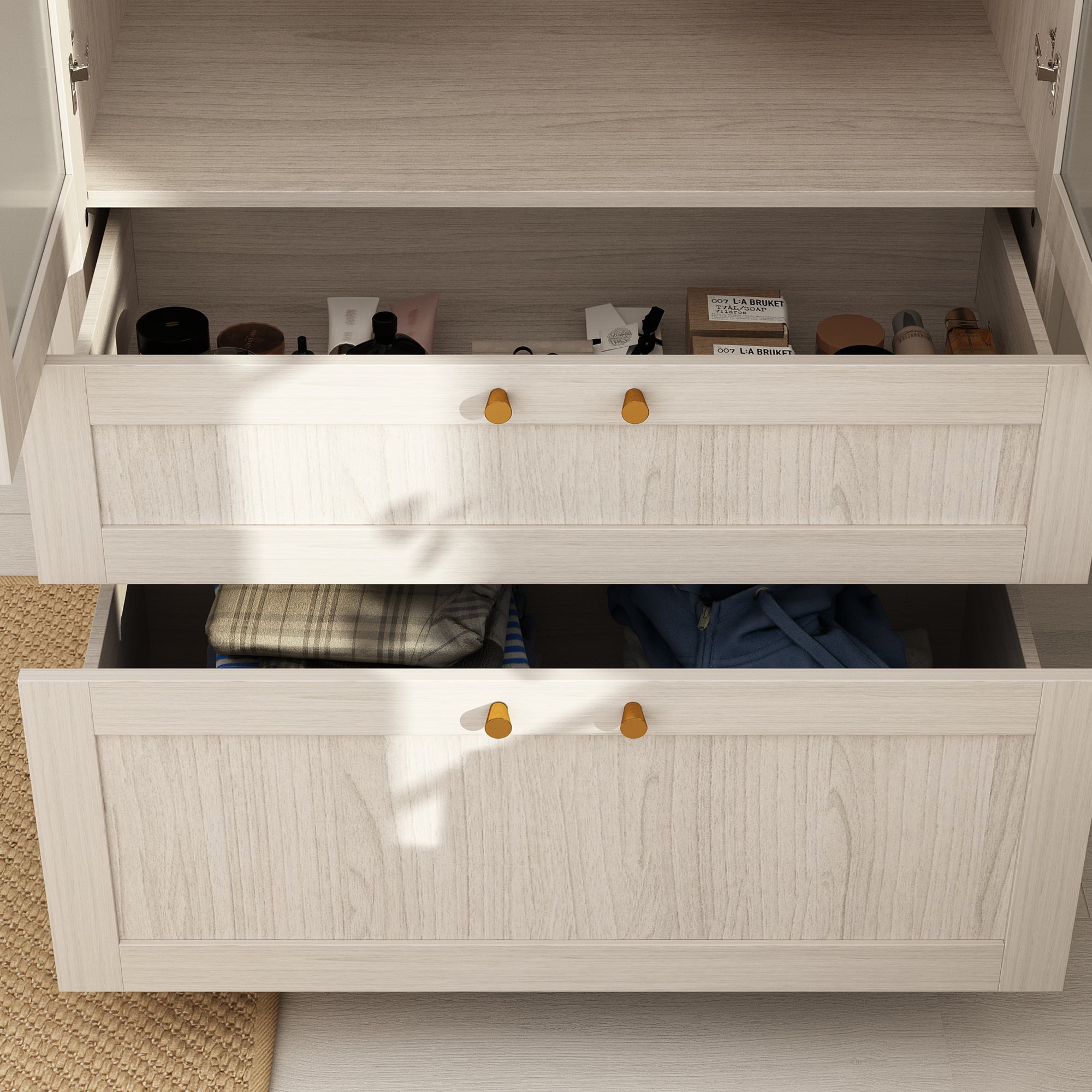 KULAGAGA Armoire Wardrobe with Frosted Glass Doors, Liberia | Ubuy