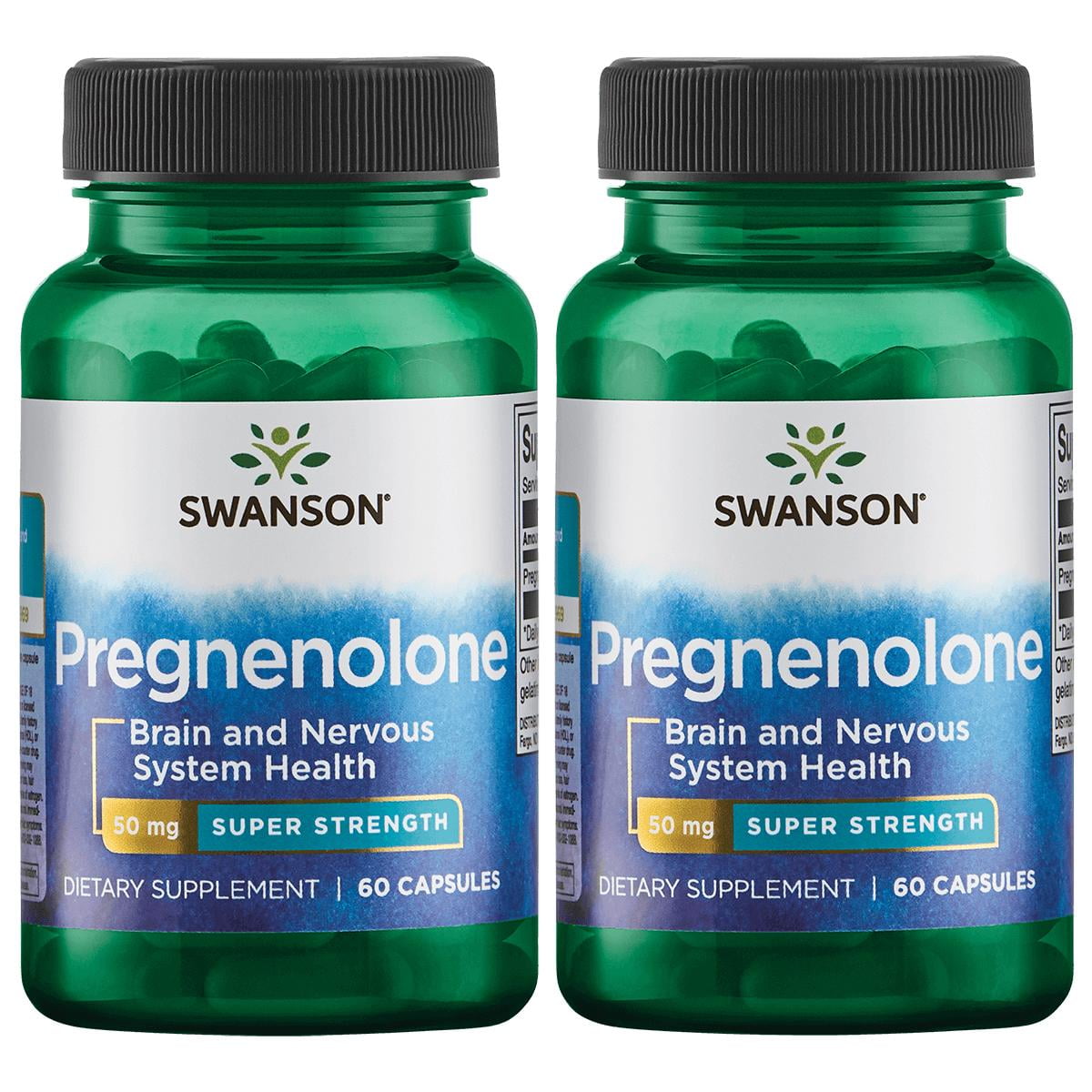 Swanson Pregnenolone - Super Strength 50 mg 60 Caps 2 Pack - Walmart.com