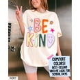 CLOTEX Comfort Colors® Be Kind T-Shirt Hand Drawn Motivational T-Shirt ...