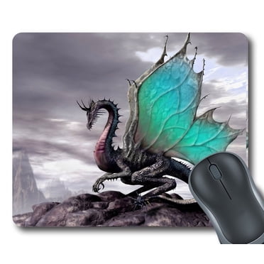 GCKG Sea Dragons And Fire Dragons Art Mouse Pad Personalized Unique ...