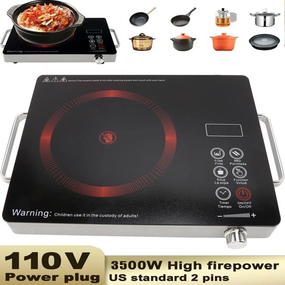 GIONIEN 4 Burner Electric Cooktop, 220V~240V Built-in 24" Induction ...