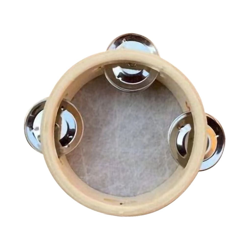 Bell Drum Wooden Handheld Bell Ring Children Rattle wooden bell drum ...