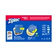 Ziploc Twist Lock Small Square Containers Variety Pack, 12 Plastic ...