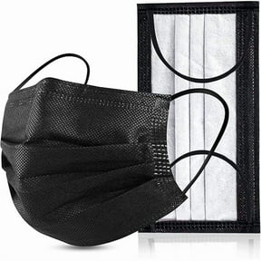 McSimon Disposable Black Face Masks 3-Ply Pack of 100 - Walmart.com