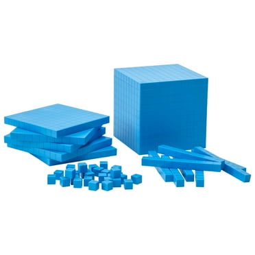 School Smart Interlocking Base 10 Group Set, Set of 1,223 Blocks ...