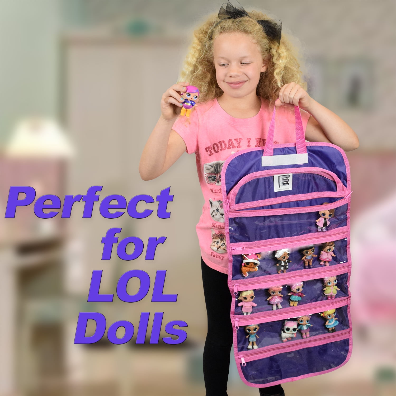 Buy EASYVIEW Travel Doll Toy Storage Organizer Case Compatible with LOL ...