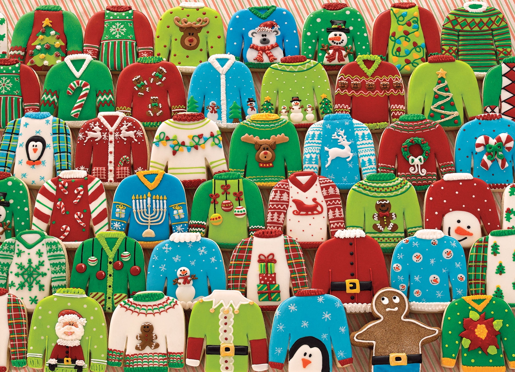 Cobble Hill Puzzle Company Ugly Xmas Sweaters Puzzle: 1000 Pcs ...
