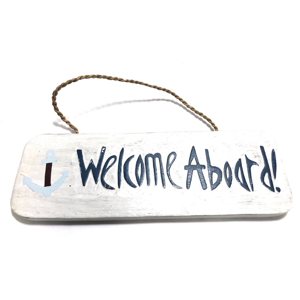 Welcome Aboard Sign 14" - Nautical decor | #ort1706935 - Walmart.com ...