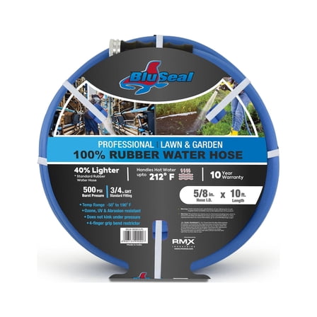 BluBird BluSeal 3/4" Lawn Garden Water Hose Hot/ Cold Lightweight ...