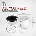 Aroma, 3-Cup Electric Rice Cooker, Nonstick Interior, White - Walmart.com