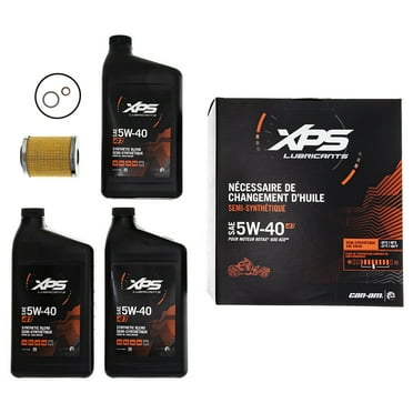 BRP 779258 Can-Am 5W-40 XPS Synthetic Blend Oil Change Kit OEM Ski-Doo ...