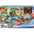 Hot Wheels Monster Trucks Arena Smashers Swamp Chomp Playset with 1 Toy ...