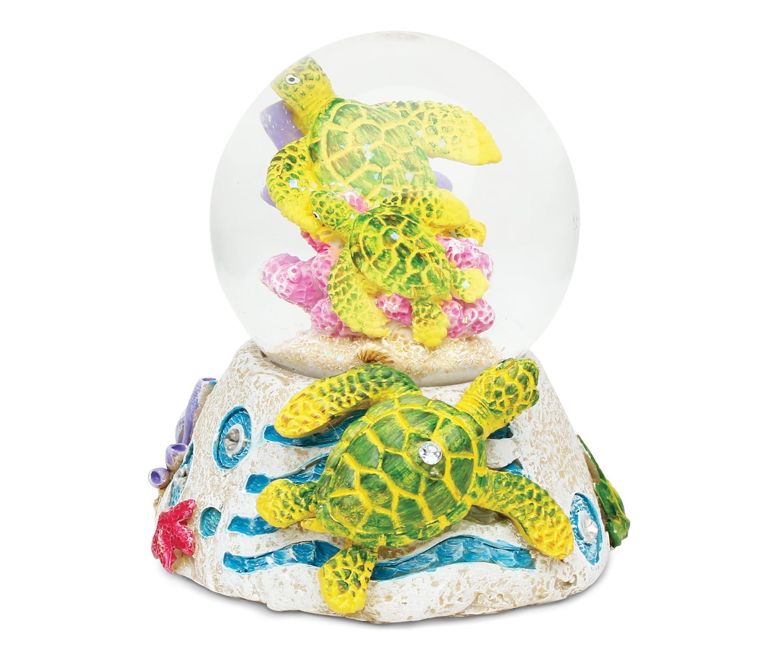 CoTa Global Sea Turtle Snow Globe Dome Resin Animals Underwater ...