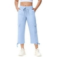 Satankud Women's Cargo Capris Hiking Pants Lightweight Quick Dry ...