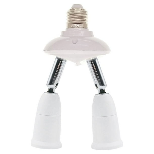E27 Splitter 220V 3A Lamp Outlet Conversion Bulb Socket Converter Light ...