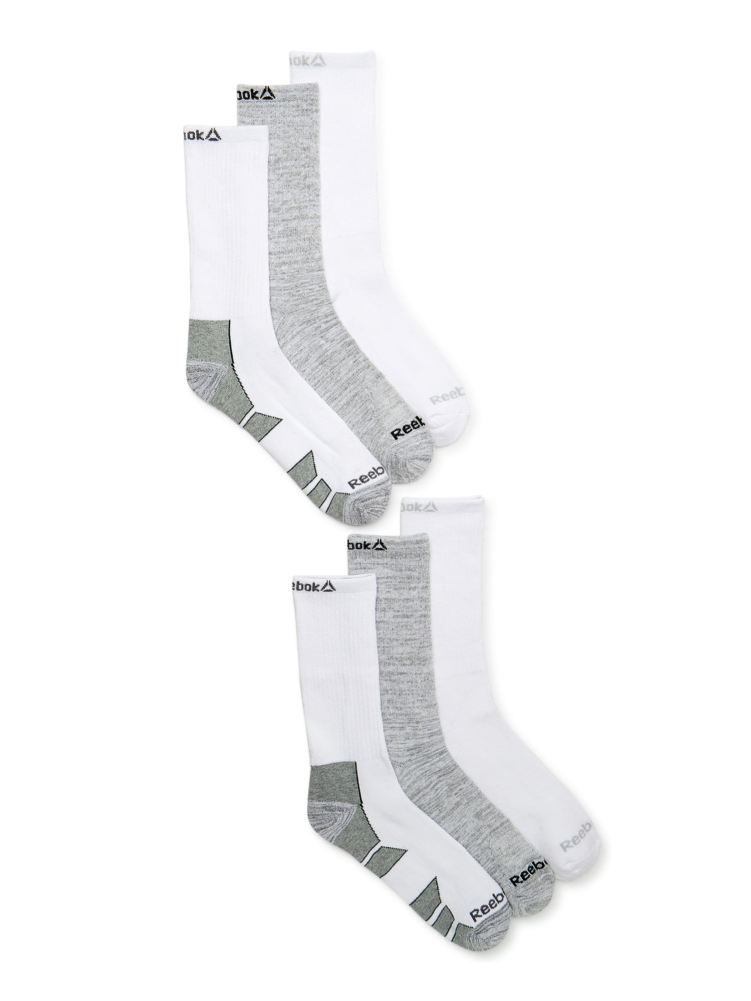 Reebok Men's Pro Series Crew Socks, 6-Pack - Walmart.com