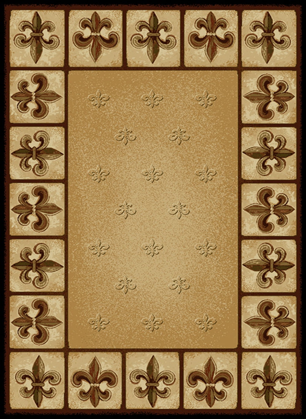 United Weavers China Garden Area Rug 050-33697 Fleur De Lys Linen Fleur ...