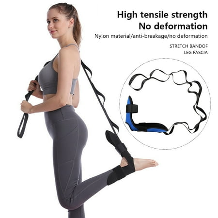 Yoga Stretching Strap Nylon Exercise Waist Leg Foot Body Training ...