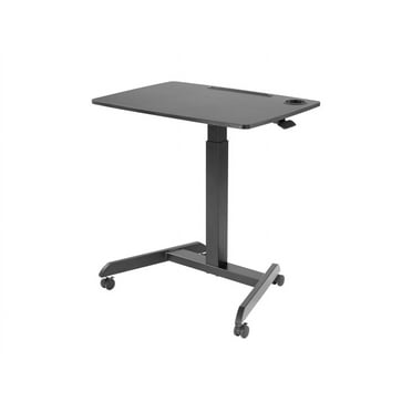 VIVO Black Electric Height Adjustable Corner Desk Riser with Dual ...