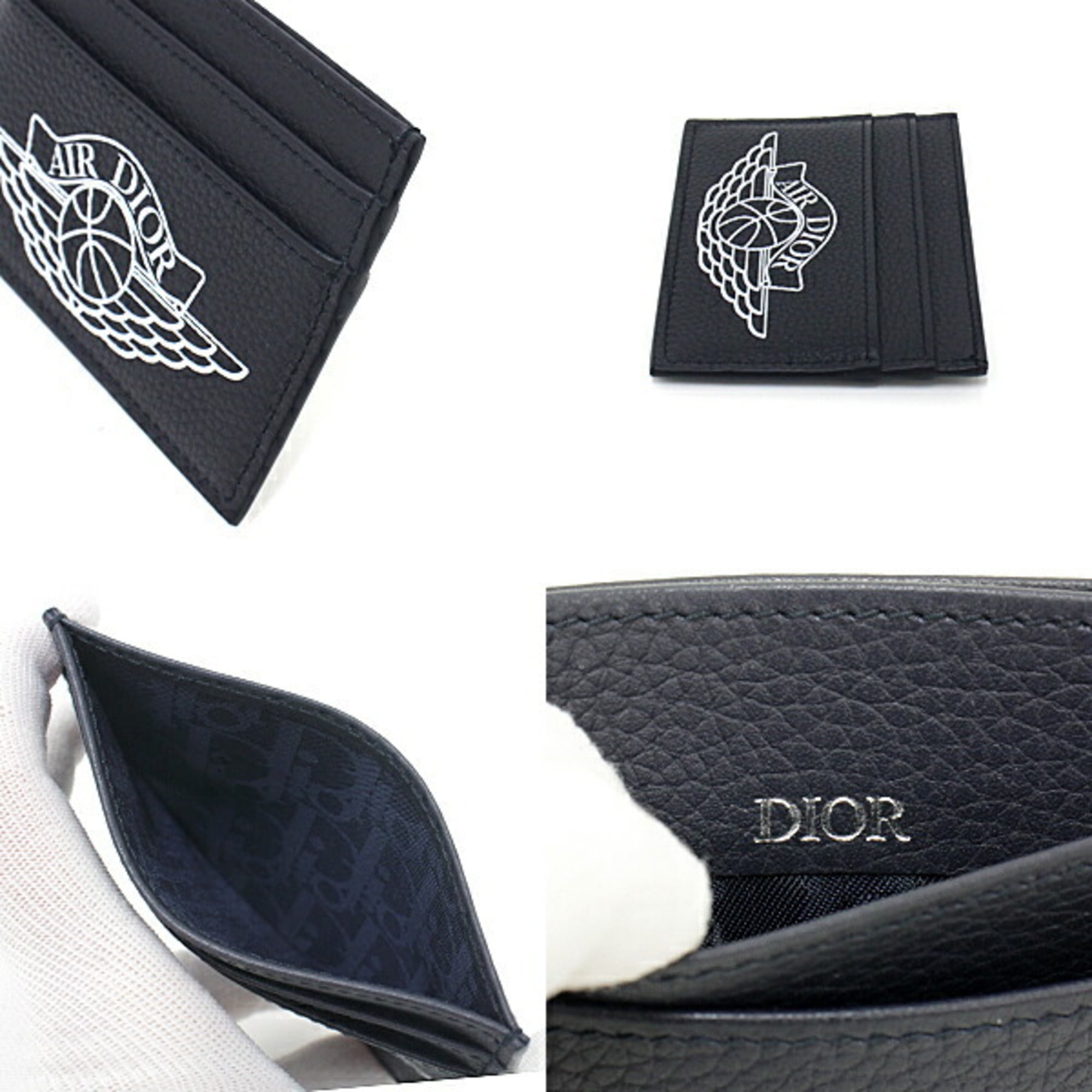 Buy Used Christian Dior Dior DIOR AIR card case 2NICH001YWD Air leather ...