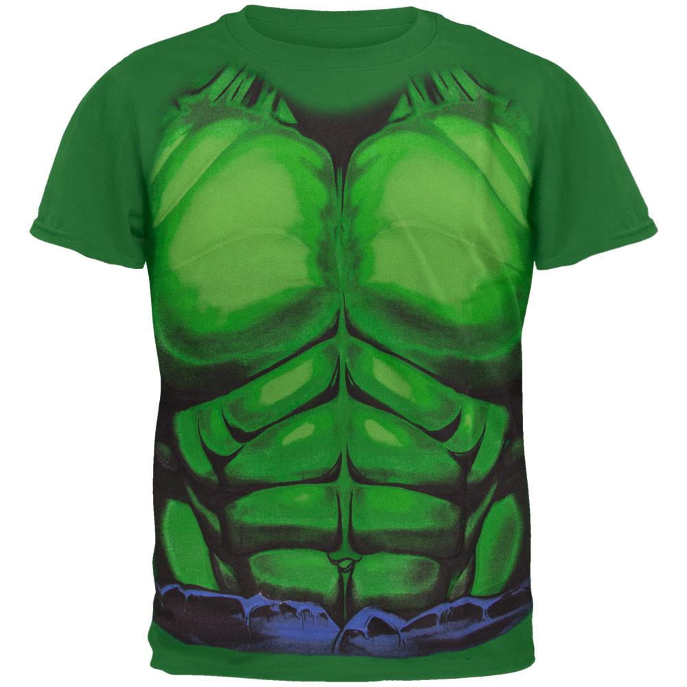 The Hulk - Smash Costume Green Youth T-Shirt - Walmart.com
