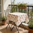 Fasiaou Floral Print Round Tablecloth Stain Resistant and Waterproof ...