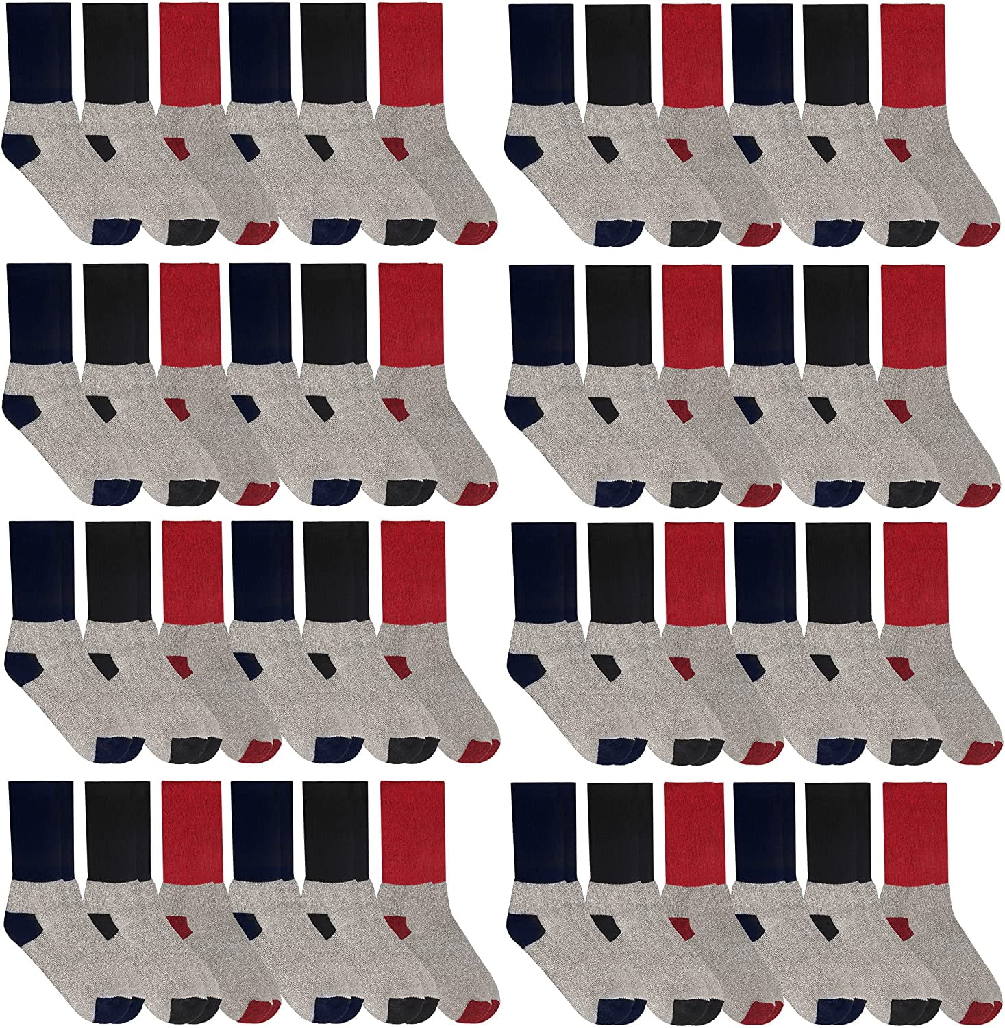 SOCKS'NBULK Mens Womens & Kids Thermal Boot Socks, Bulk Pack Thick Warm ...