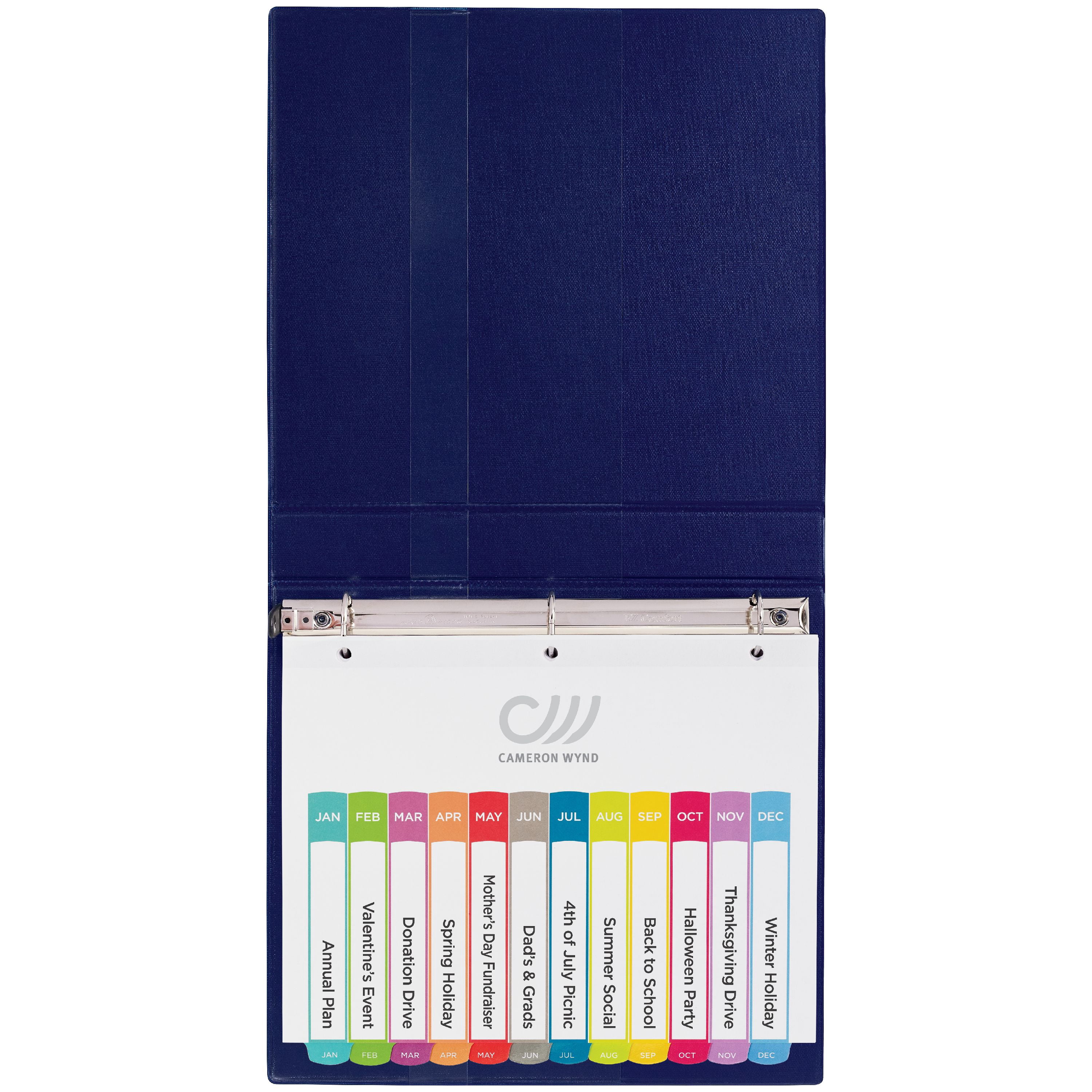 Tabs For Notebooks Blue Summit Supplies 12-Month Binder Dividers - 6 ...