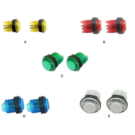 Illuminated Push Button Transparent Fittings Console Switch Snap Light Cabinet Copy Board ...