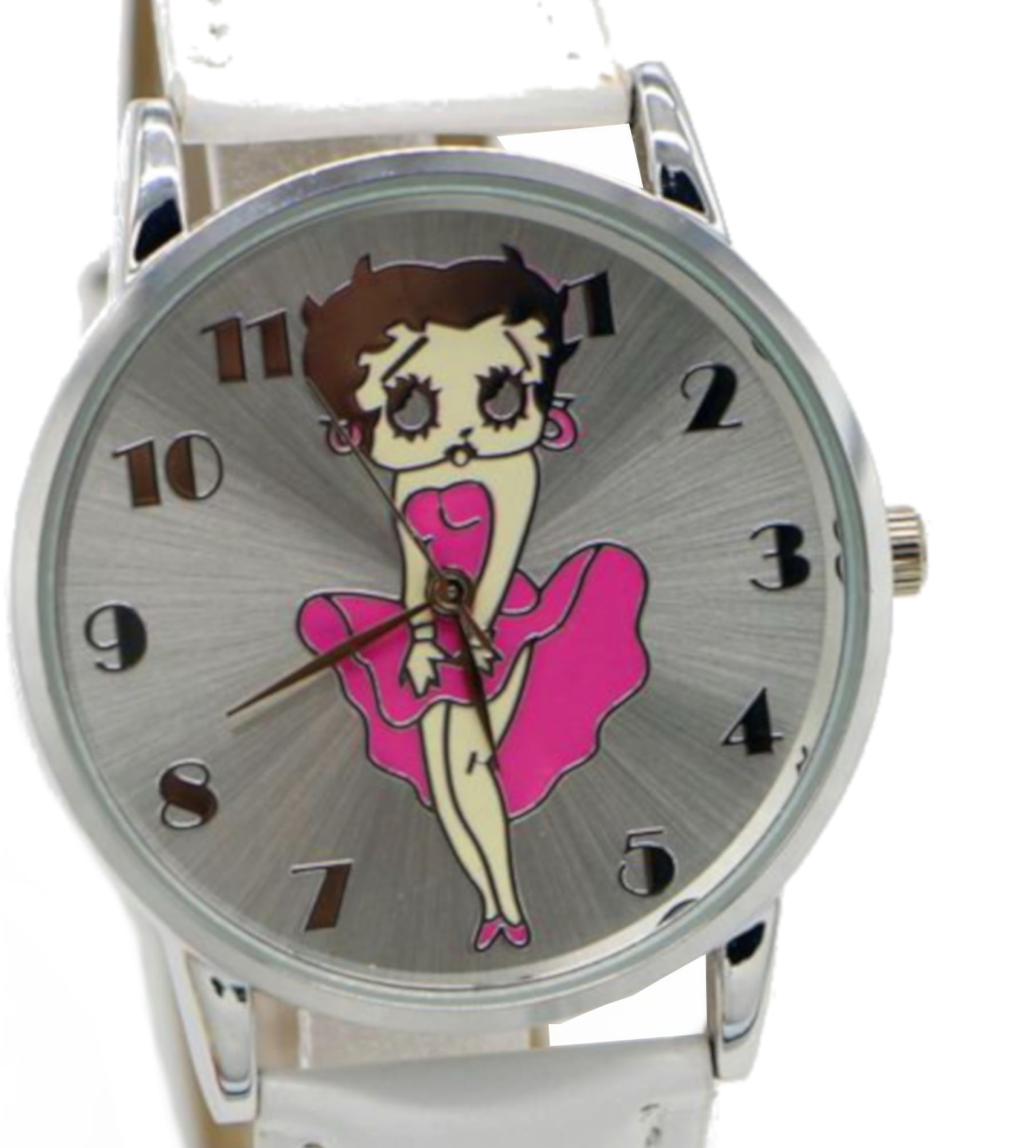 Rowena J - Betty Boop White Watch White Band Silver Dial Woman's ...