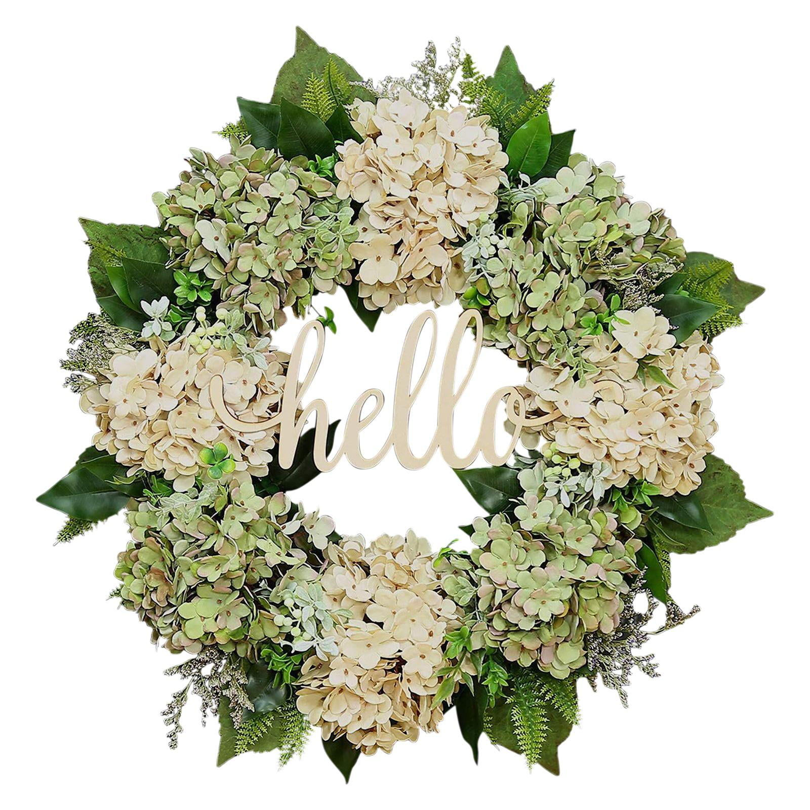 Click here for Dolity Front Door Wreath Hydrangea Artificial Flow... prices