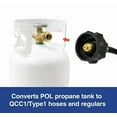 6Ft Propane Adapter Hose Lp Tank 1Lb To 20Lb Converter For Qcc1 Type1 ...