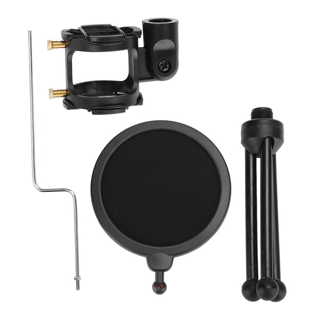 Microphone Bracket, Black Removable ABS Double-Layer Microphone Anti ...