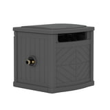 Suncast 150ft. Garden Hose Hideaway Reel, Outdoor Storage Box, Gray ...