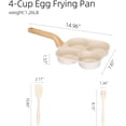 4-Cup Nonstick Omelet Pan for Eggs, Steak & Pancakes, Gas & Induction ...