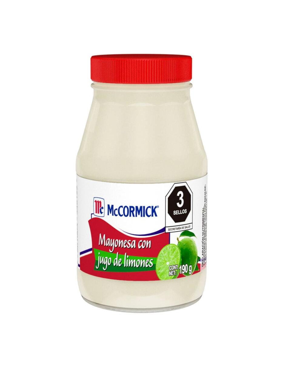 Pack de 24 Mayonesa McCormick Con Limón #8 190 gr McCormick Limón ...