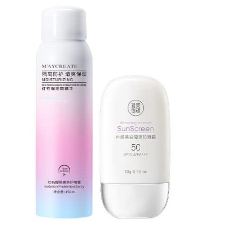 Red Pomegranate Body Sunscreen Isolation Protection Spray Moisturizing ...