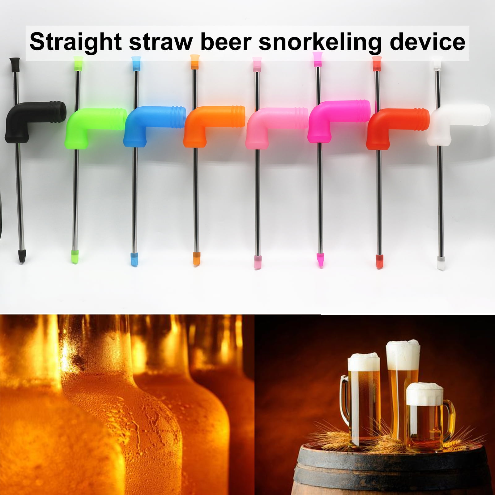 Beer Snorkel Safe Entertainment Portable Straight Straw Style Drink ...