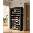 10-Tier Vertical Shoe Rack Organizer, 30.1"W, Holds 40 Pairs of Shoes ...