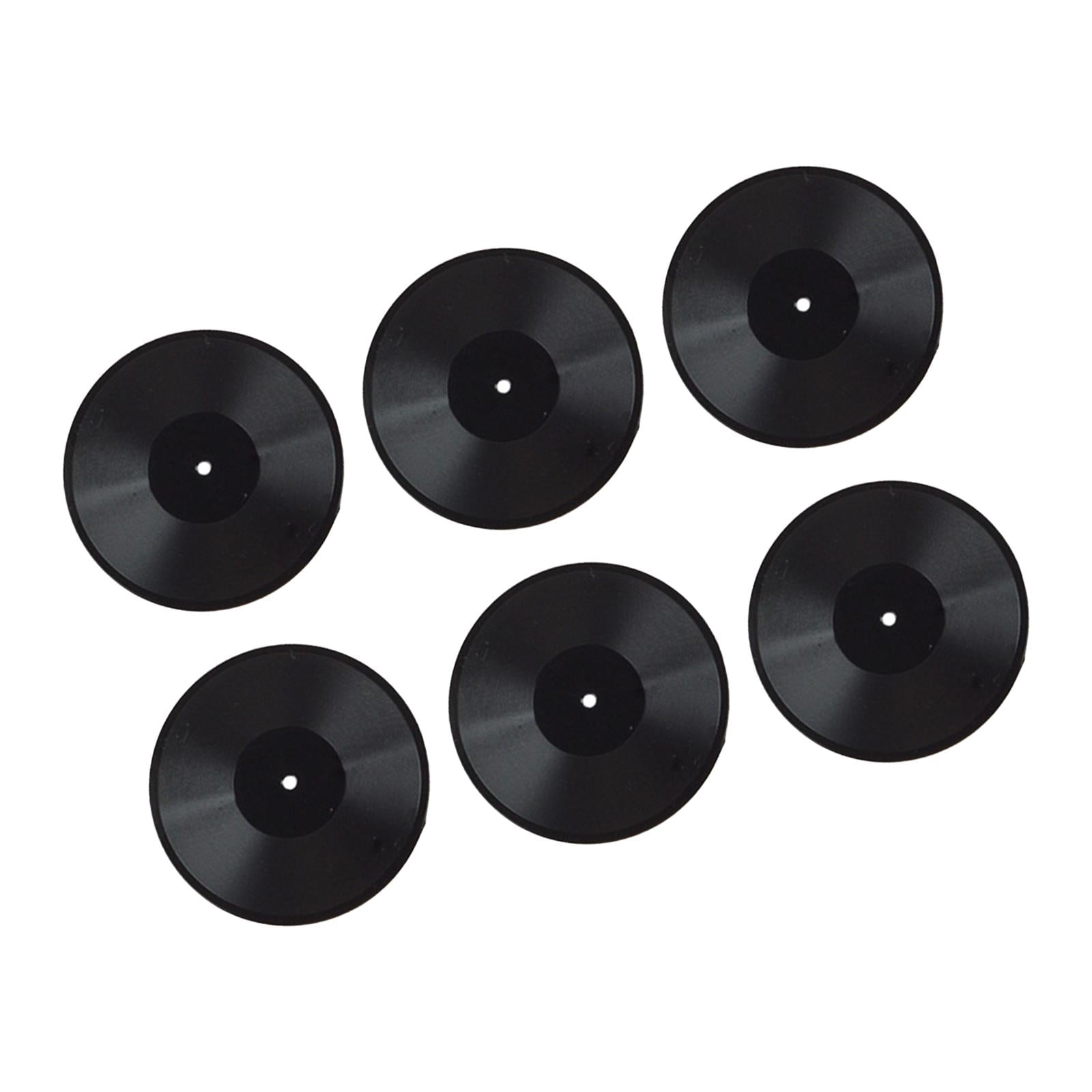 6 Piezas Mini Discos de Vinilo para Casa de Muñecas Perfke Negro ...