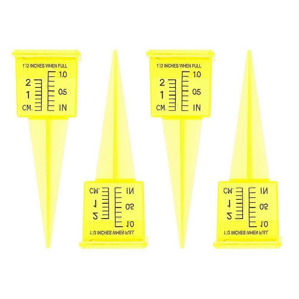 Garden Rain Gauge 5Pack Accurate Plastic Measuring Device For Lawn ...