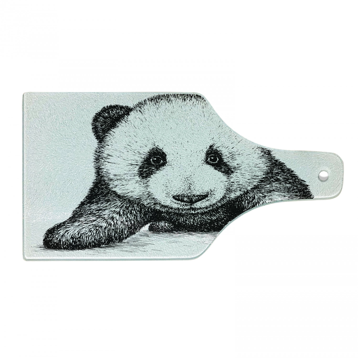 Panda Cutting Board, Panda Bear Illustration Sketch Style Art Nature ...