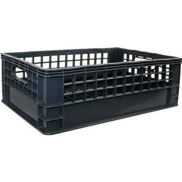 Juggernaut Storage 24QT Plastic Heavy-Duty Milk Crate, Blue - Walmart.com