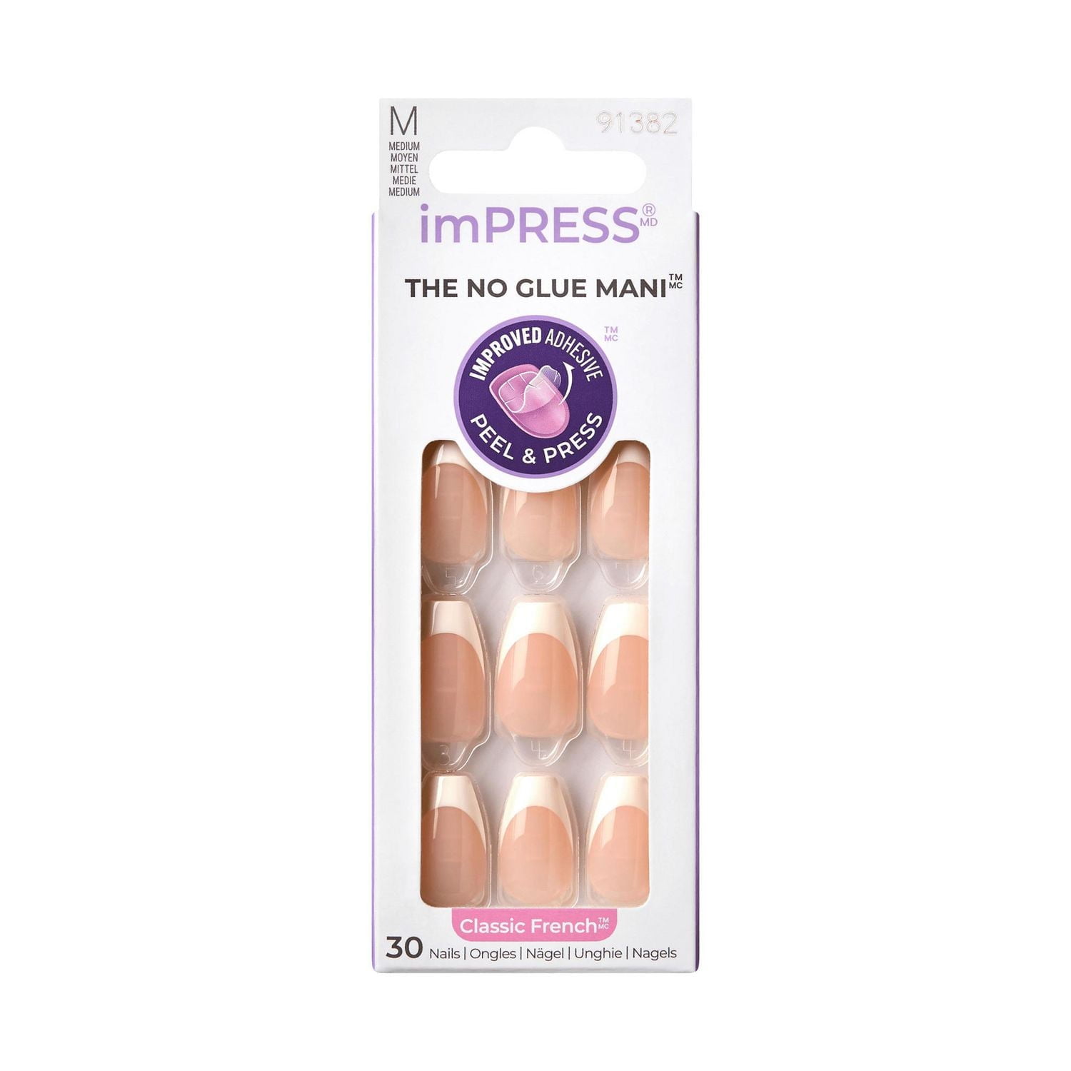Click here for Kiss Impress French - The No Glue Mani  Ideal  Med... prices
