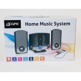 GPX HM3817DTBK Compact Disc Home Music System with AM/FM Stereo Radio ...