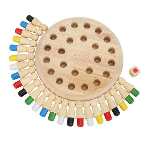 Wooden Memory Chess Game, Healthy Memory Matchstick Chess For Kids ...