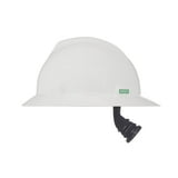 Msa 475369 v-Gard White Full-Brim Hard Hat With Fas-Trac iii Ratchet ...
