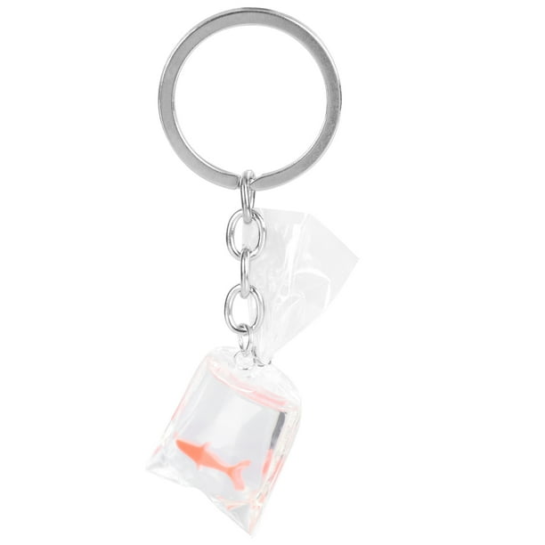 Resin Key Chain Tropical Fish Pendant Key Ring Fish Water Bag Charm Bag ...